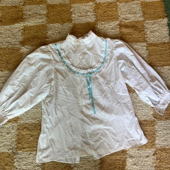 Vintage | Tops | Vintage 7s Prairie Blouse | Poshmark